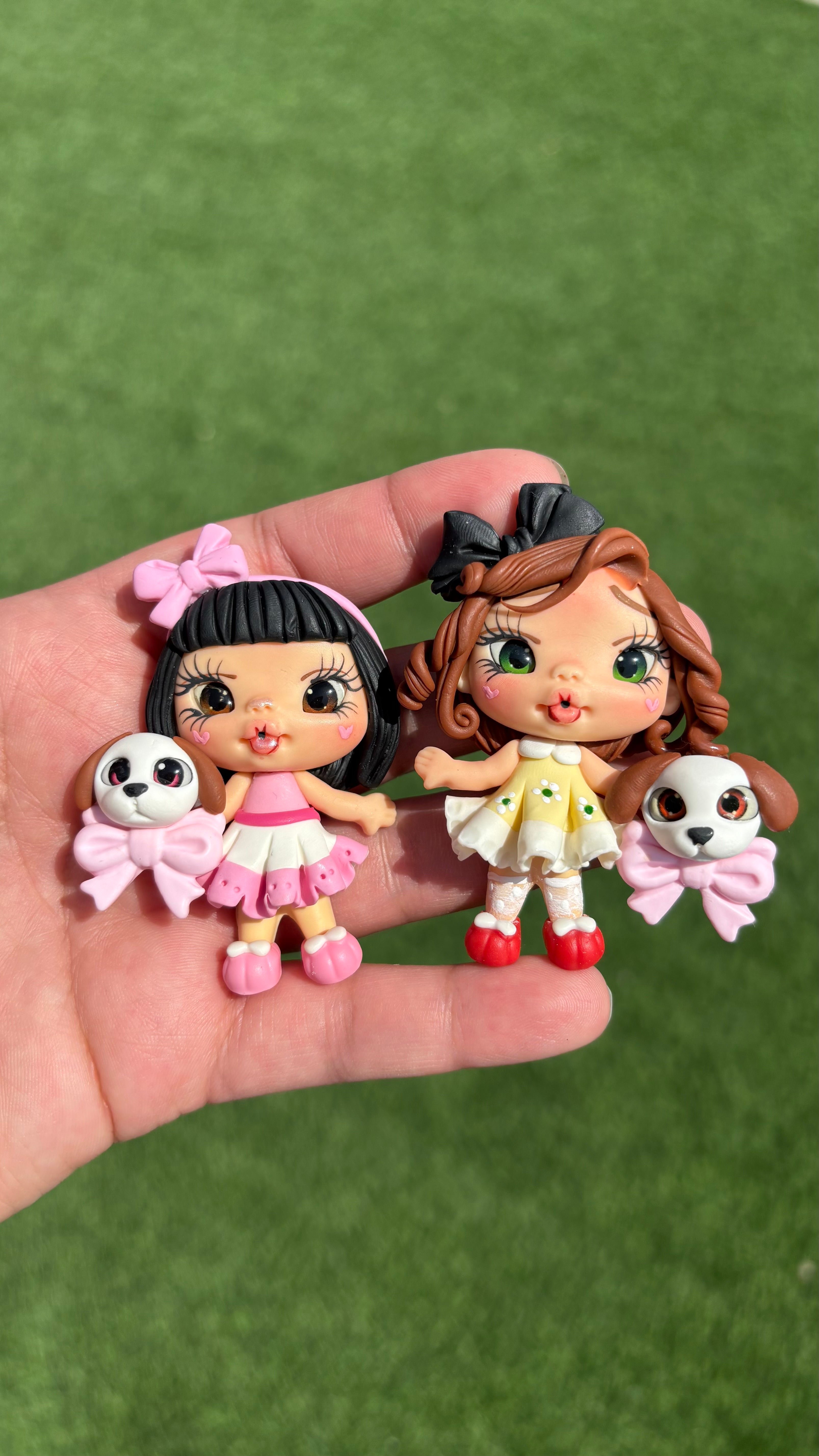 Slanted eye girls – Enchanted Clays and Molds
